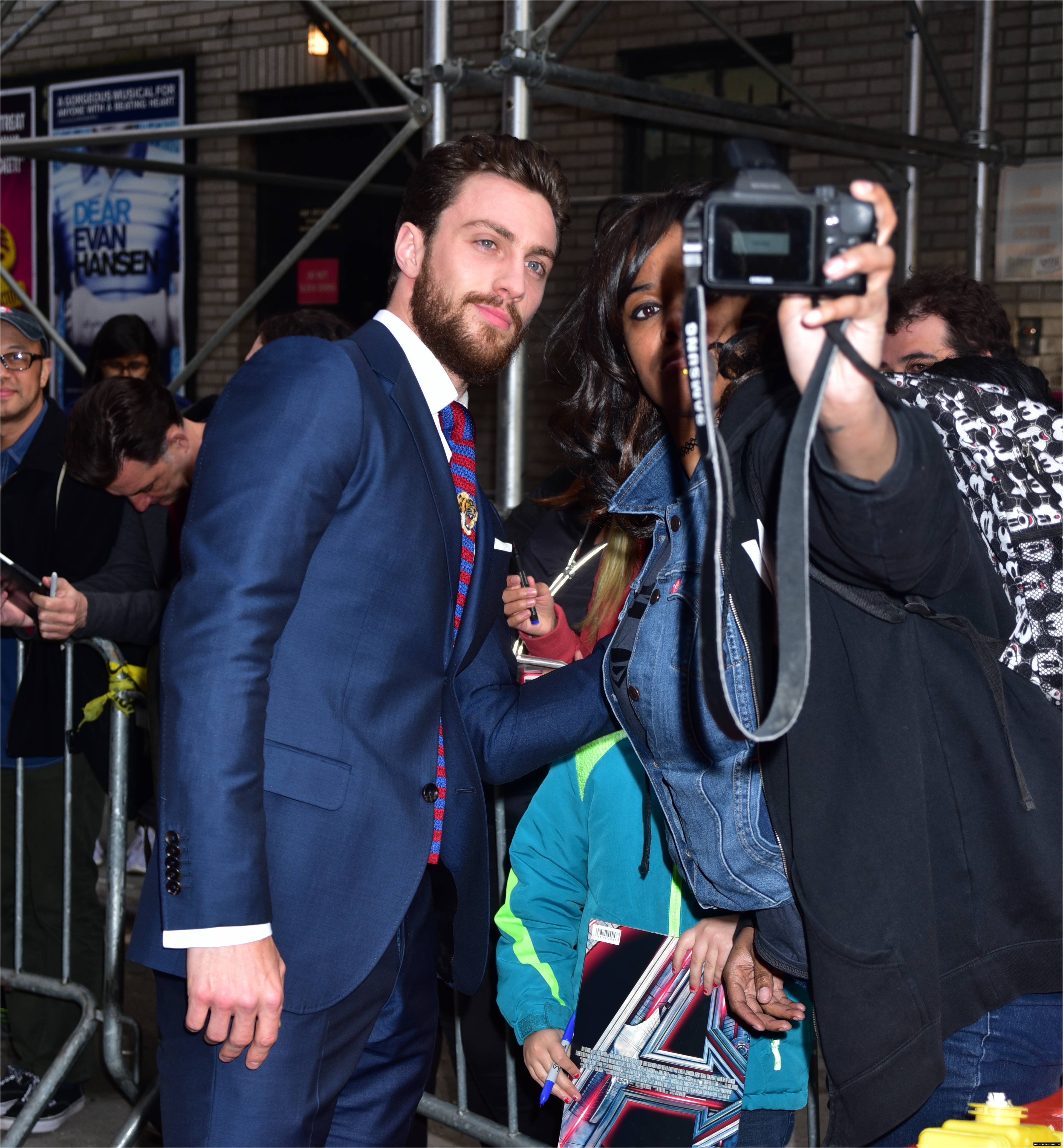 May 10 - Arriving at "The Late Show With Stephen Colbert" - 163 - Aaron ...